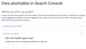 Google Revamping App Indexing Error Reporting, Adds to Data Anomalies Report