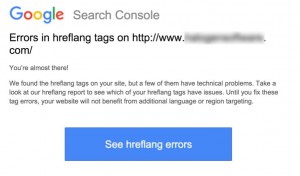 Check Google Search Console for New Errors in Hreflang Tags