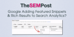 Google Adding Featured Snippets & Rich Results to Search Analytics?